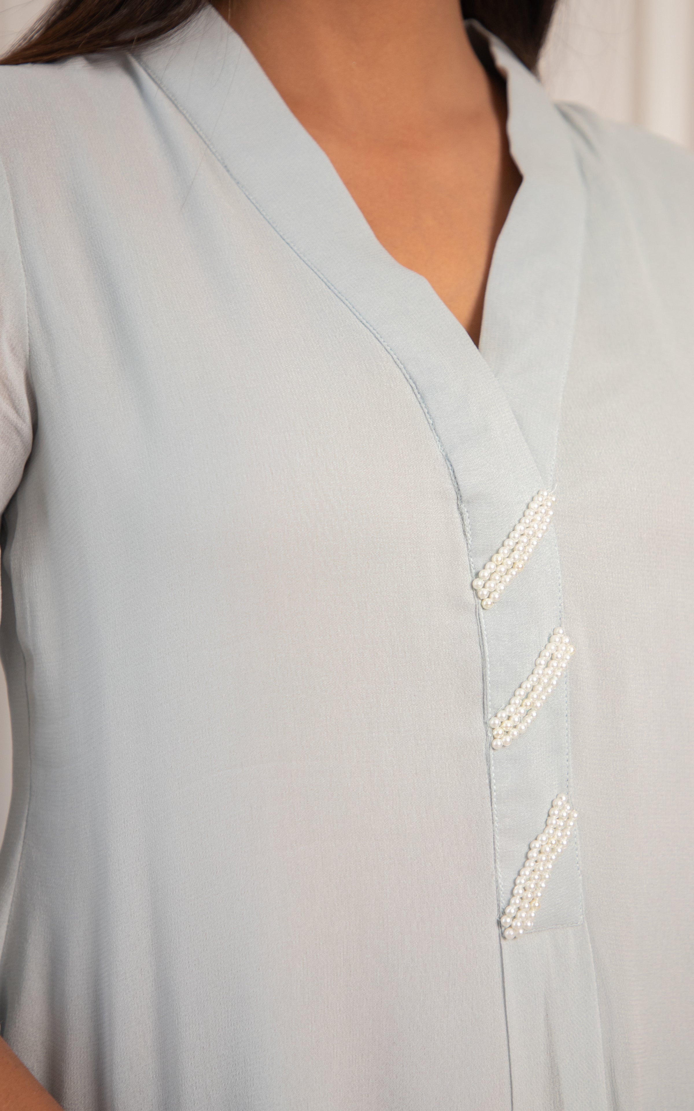 Powder Blue Pearl Work Top