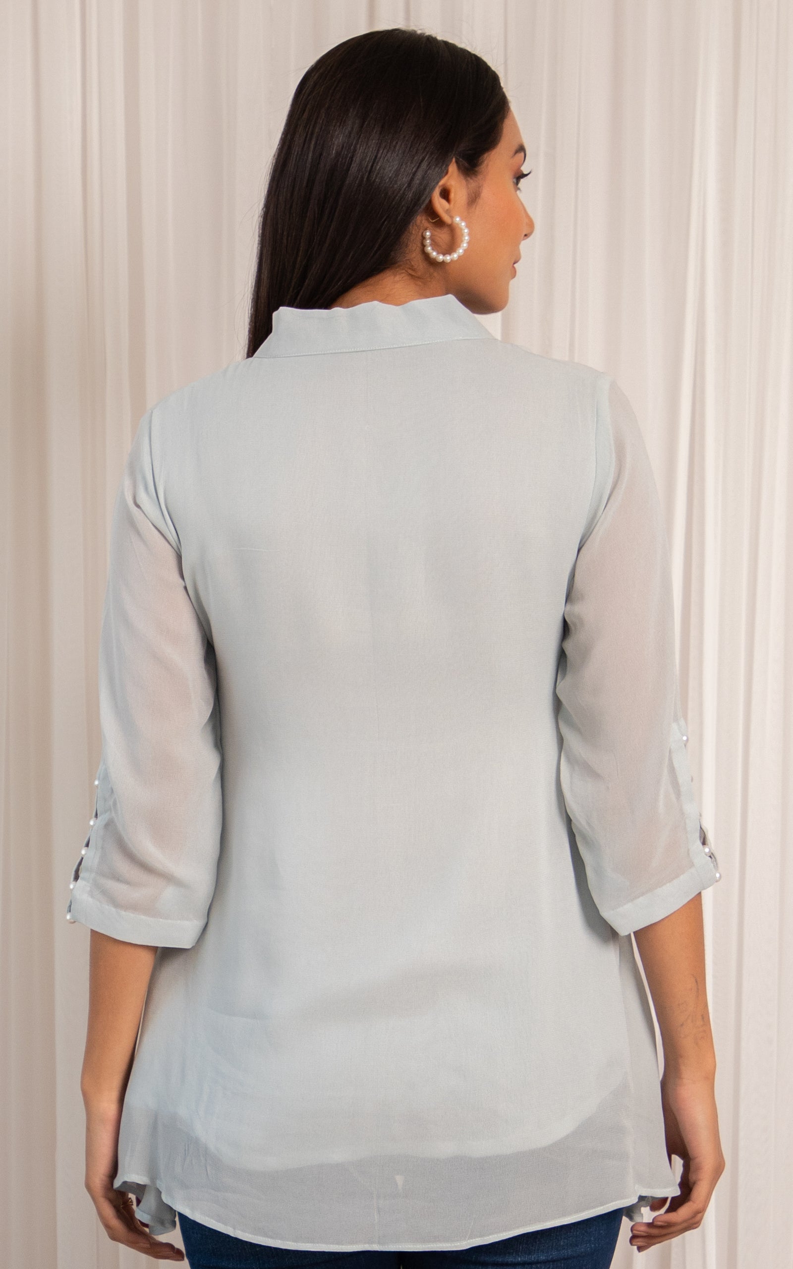 Powder Blue Pearl Work Top