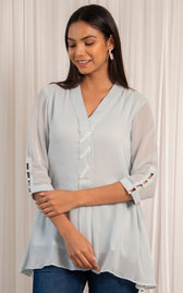 Powder Blue Pearl Work Top