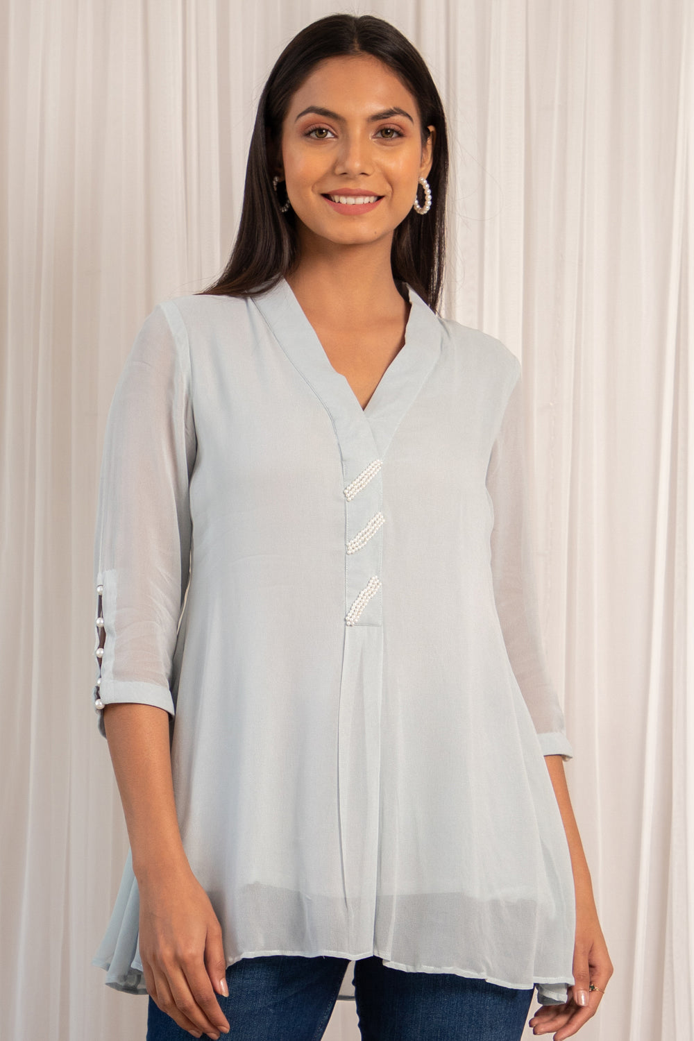 Powder Blue Pearl Work Top