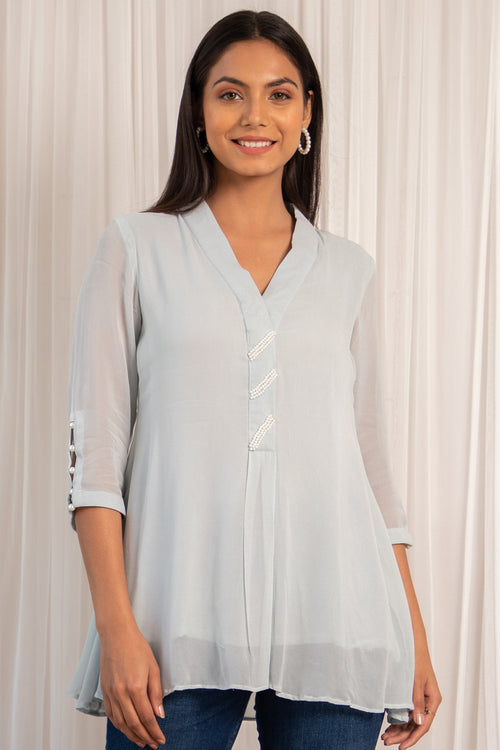 Powder Blue Pearl Work Top