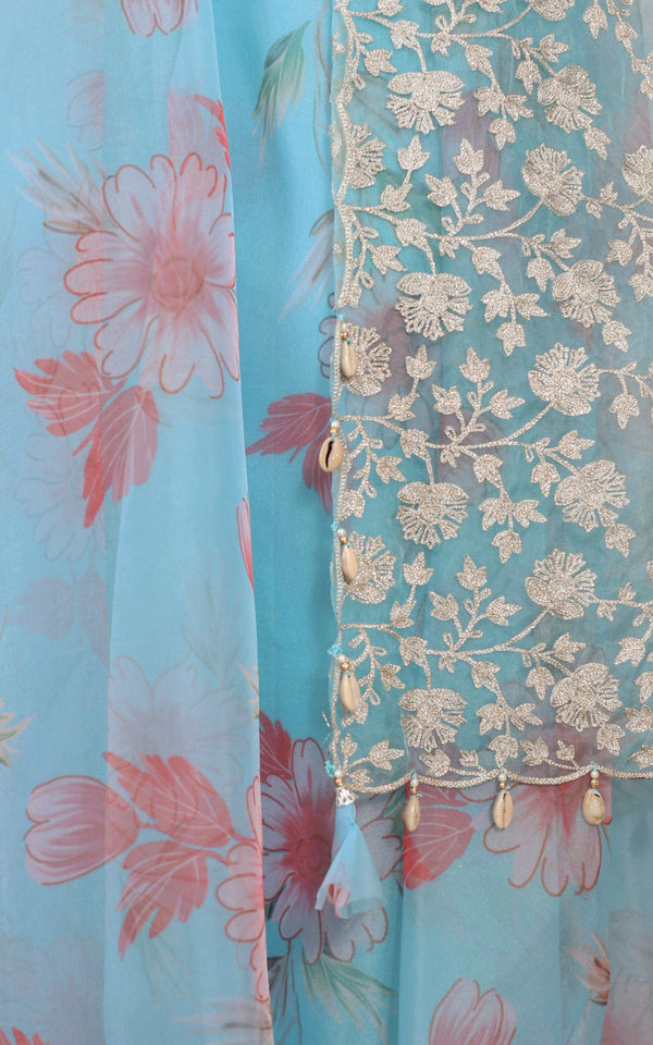 Avani Dixit Gulnar Organza Anarkali With Dori Work Organza Dupatta