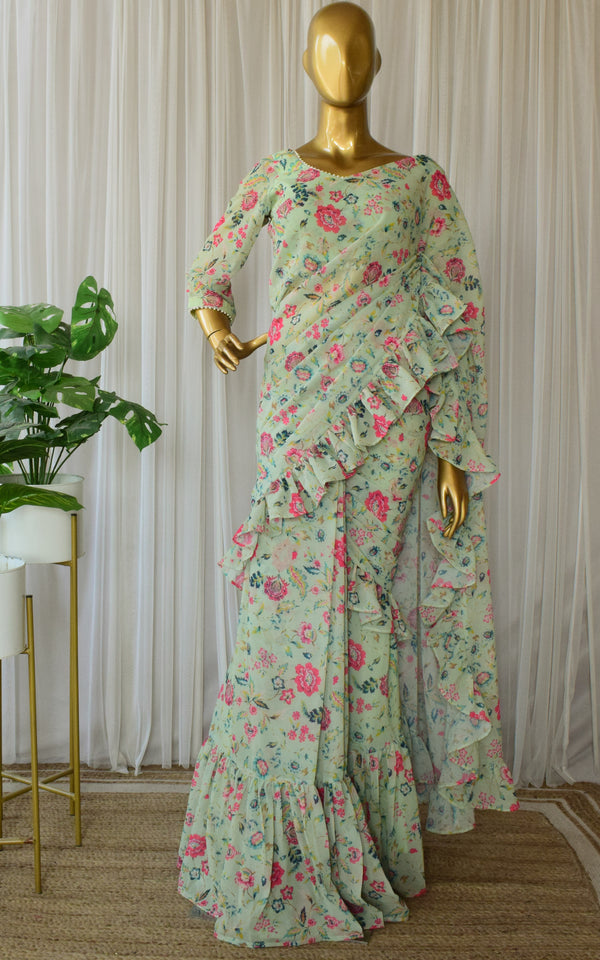 Ruffle Sarees – LabelKanupriya